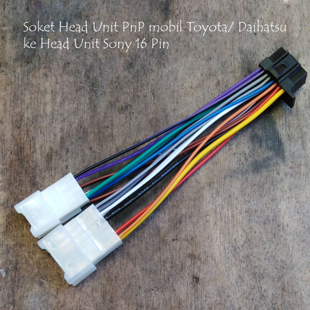 Toyota and Daihatsu PnP sockets for installing Sony 16 Pin Head Units ...