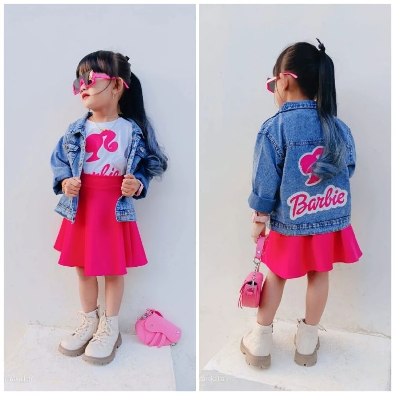 Barbie Jackets And T-Shirts Aged 1-12 Years | Shopee Philippines