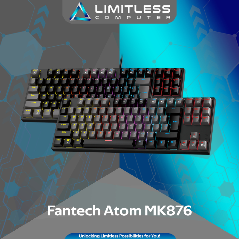 Fantech ATOM MK876 TKL RGB Mechanical Keyboard Gaming | Shopee Philippines