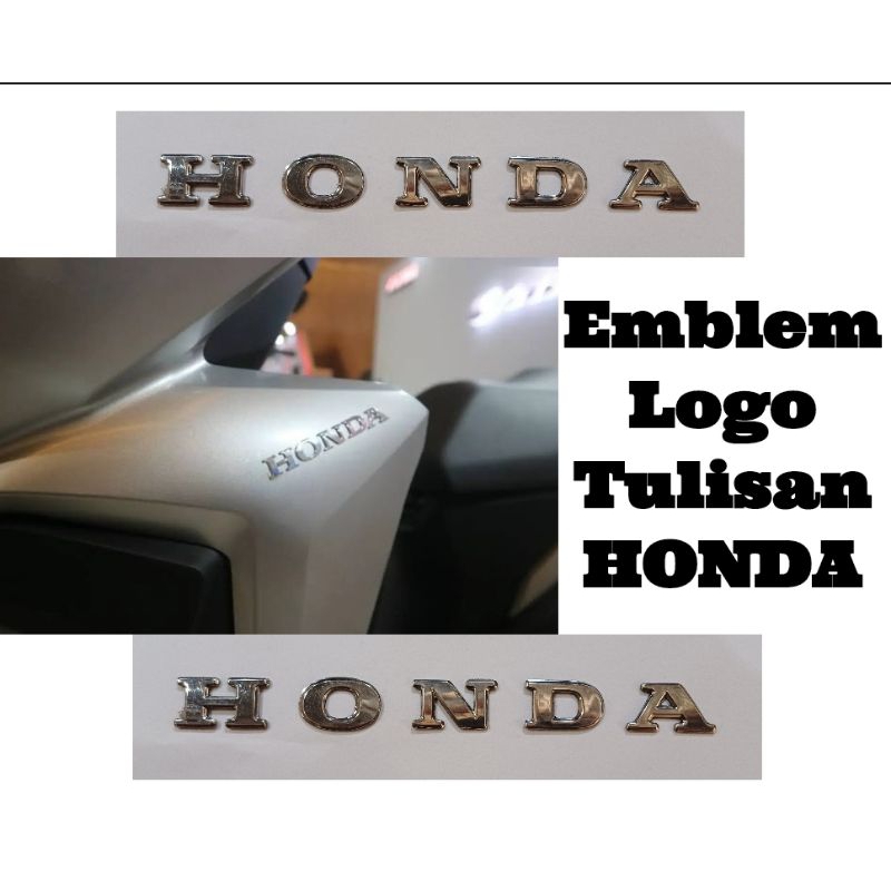 Honda Writing EMBLEM Sticker honda logo Writing honda Embossed vario ...