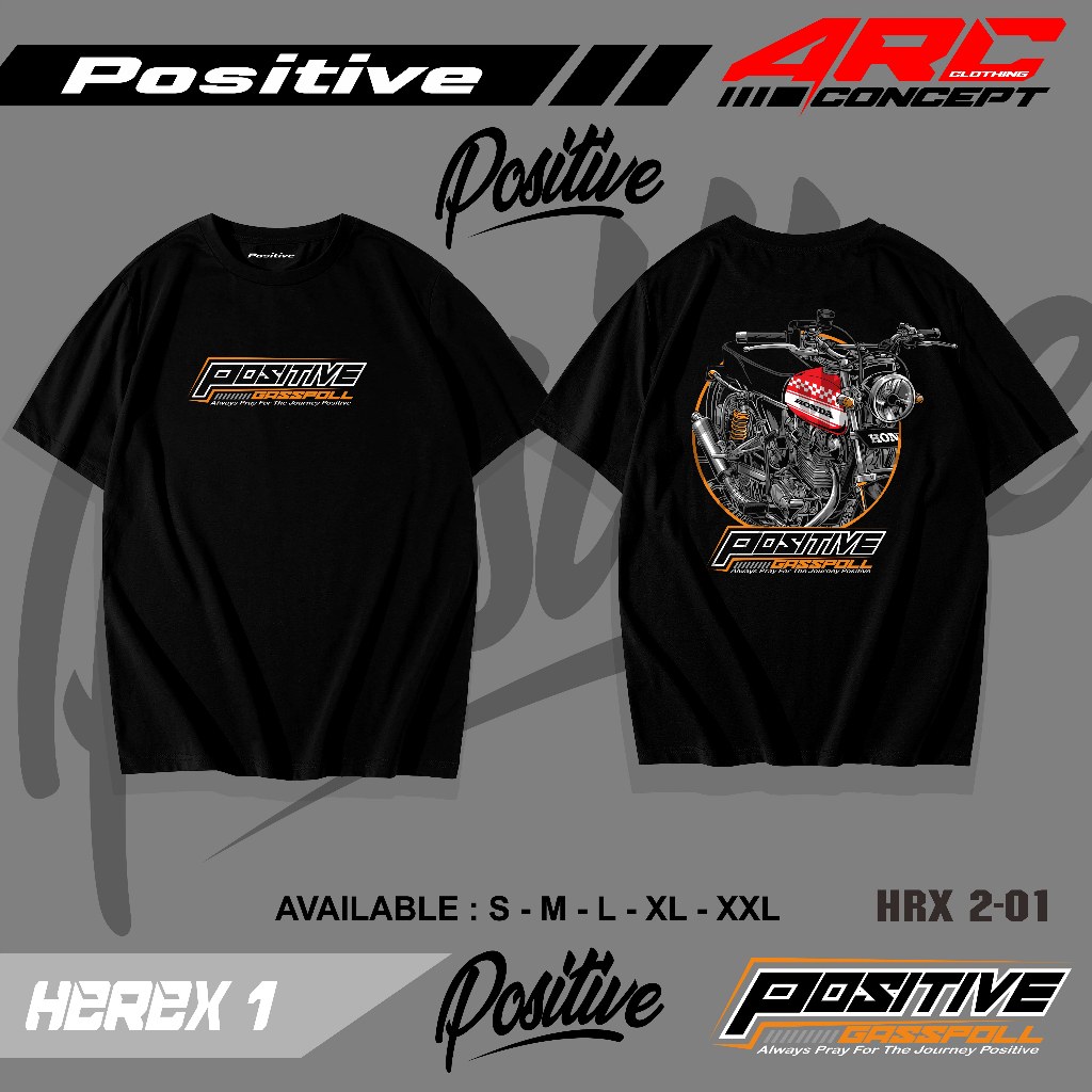 Herex Racing T-Shirt - Positive Gaspol Design Shirt Vol 01 | Shopee ...