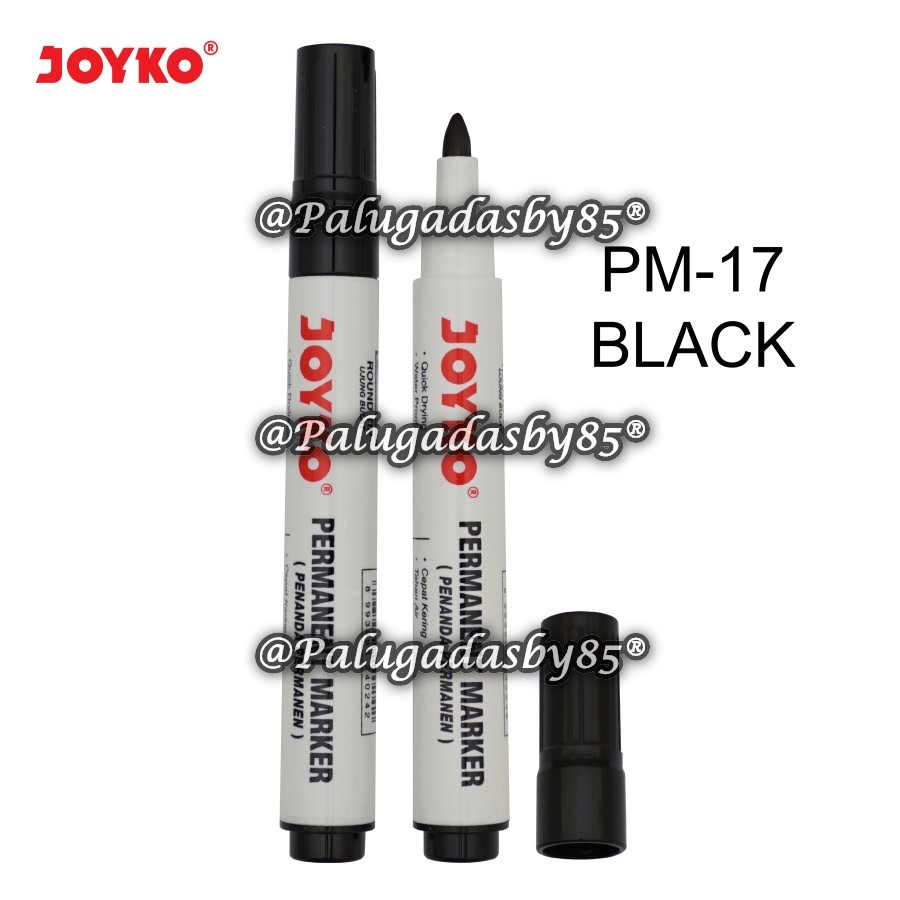 HITAM (1 Piece) WHOLESALE Permanent Marker Joyko PM-17 Black ...