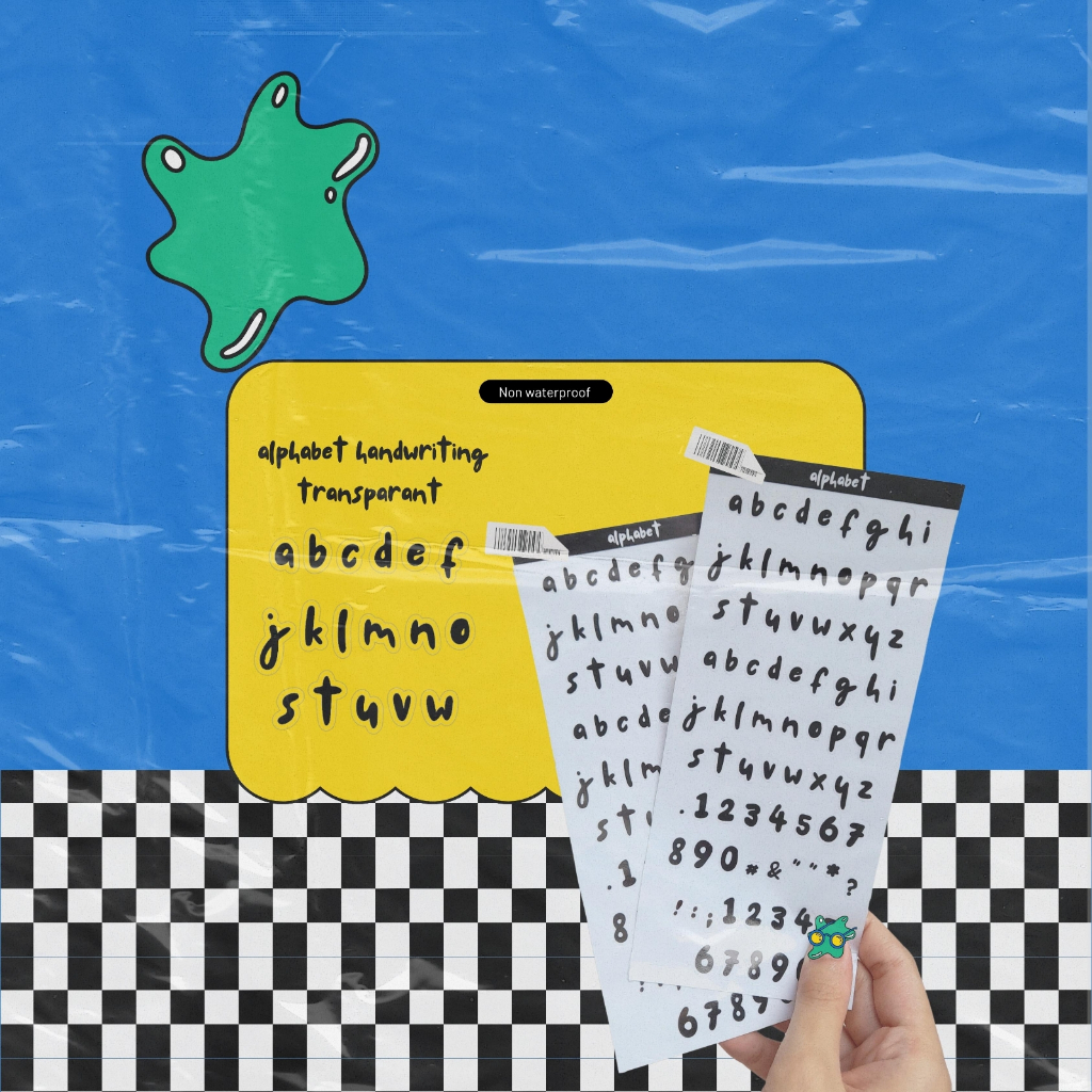 Alphabet Sticker Sheet Transparent | Shopee Philippines