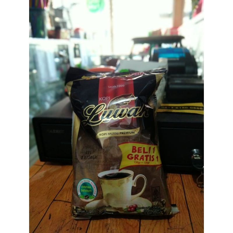 Pure luwak coffee buy 1 get 1 free net weight 240gr (2x120gr) | Shopee ...