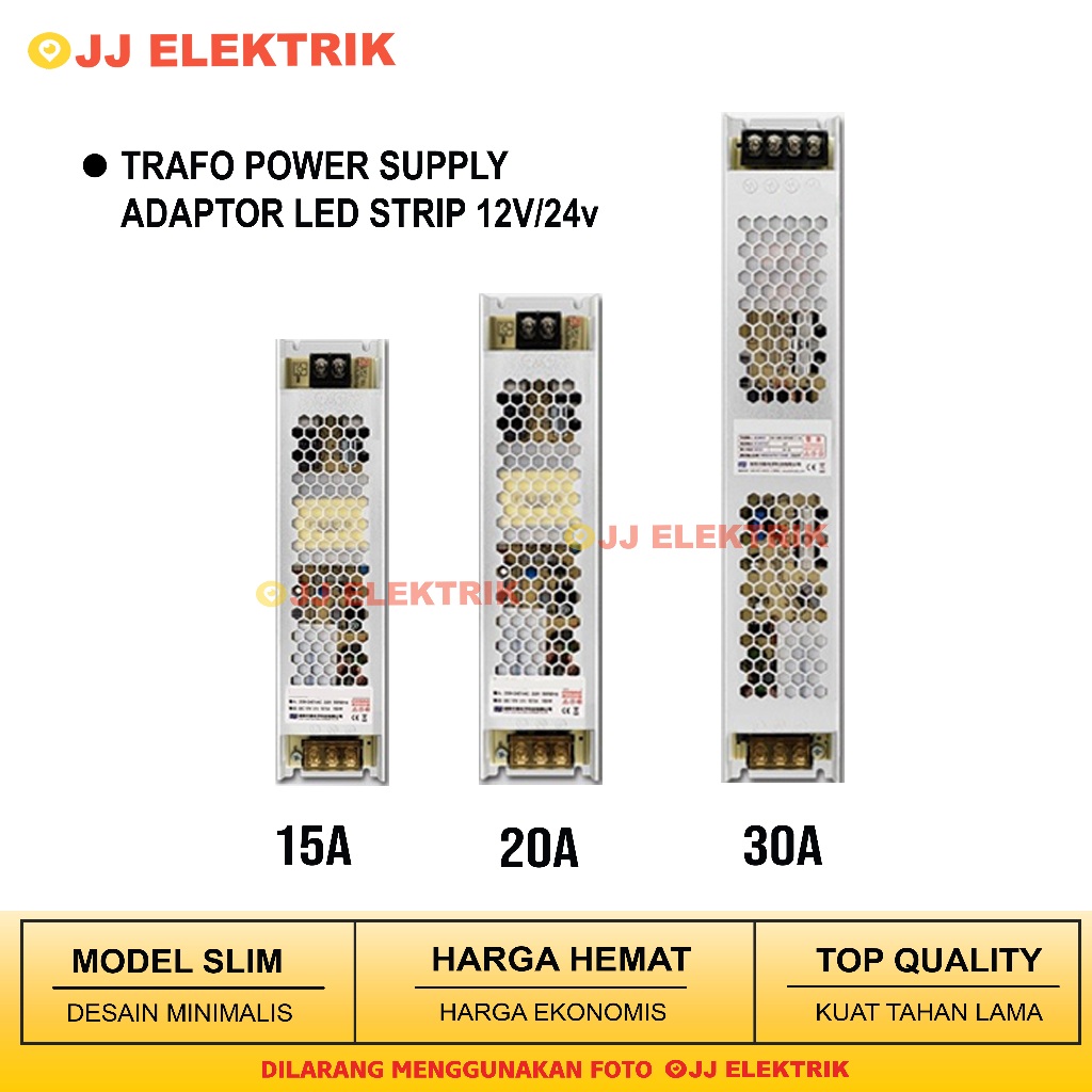 Slim Power Supply Transformer Adapter 12V 24V 15A 20A 30A 12 Volt 15/20 ...