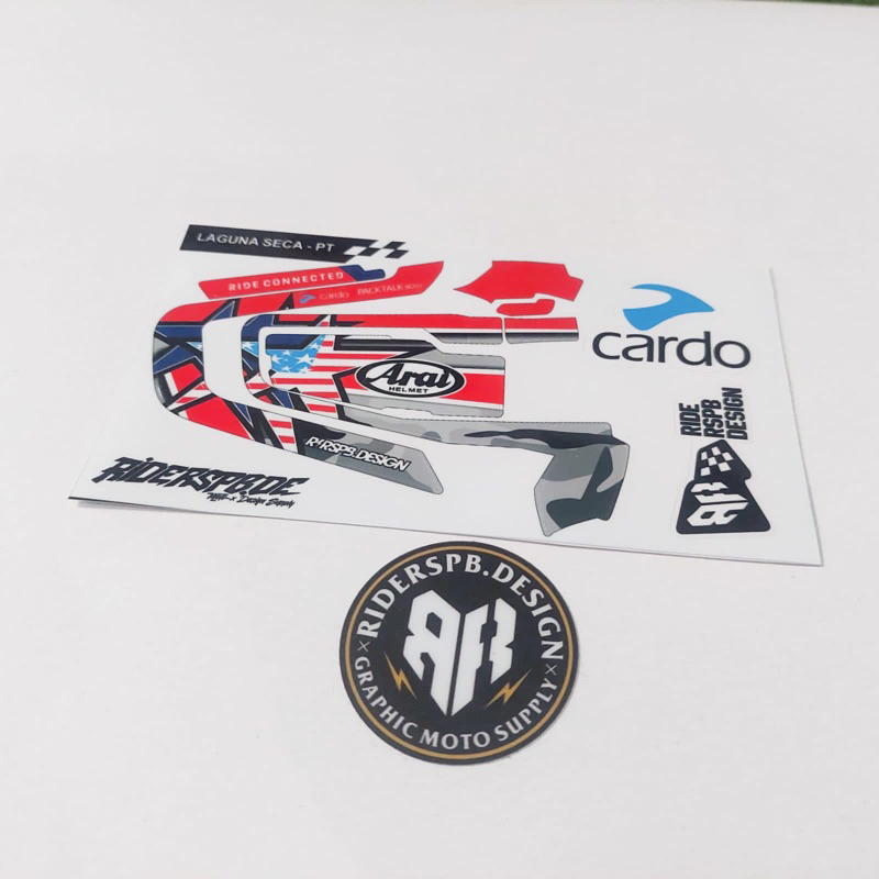 LAGUNA SECA - GARSKIN INTERCOM CARDO PACKTALK BOLD SKINCOVER DECAL ...