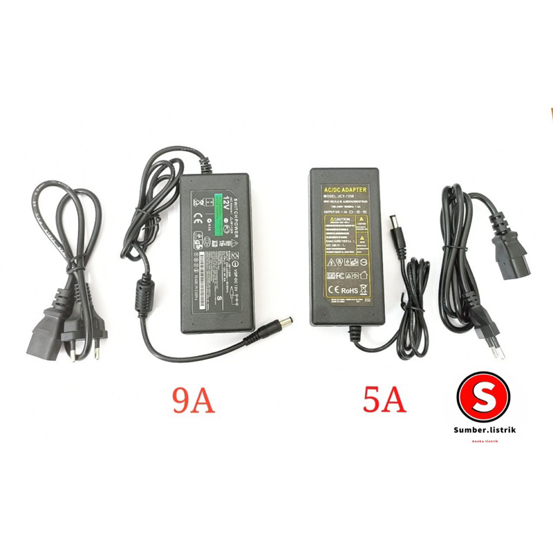 Adapter DC 12V 2A 3A 5A 9A PURE TRANSFORMER POWER SUPPLY FOR STRIP ...