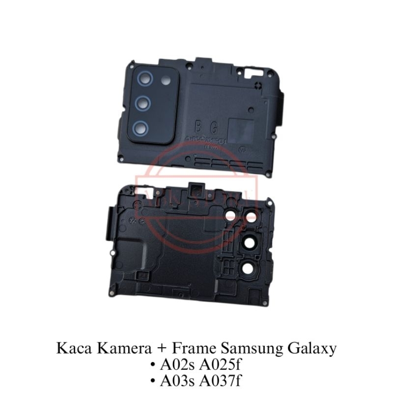 Rear Camera Glass+Frame Samsung A02s A025f/A03s A037f Camera Lens (1set ...