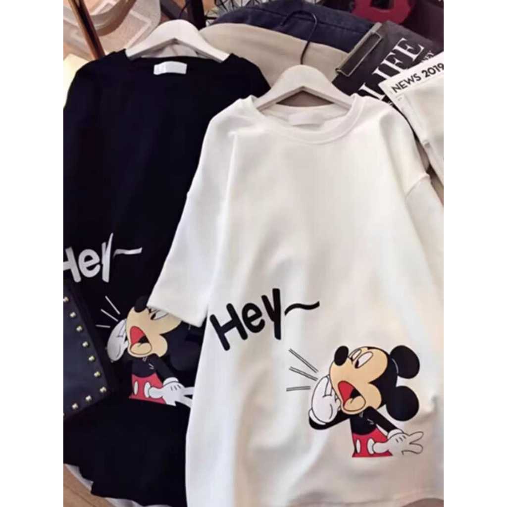 Shirt HEY SCREAMING MOUSE UNISEX OVERSIZE BASIC V1 | Shopee Philippines