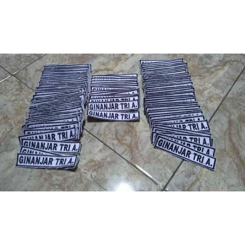 Embroidered school uniform chest name | Shopee Philippines