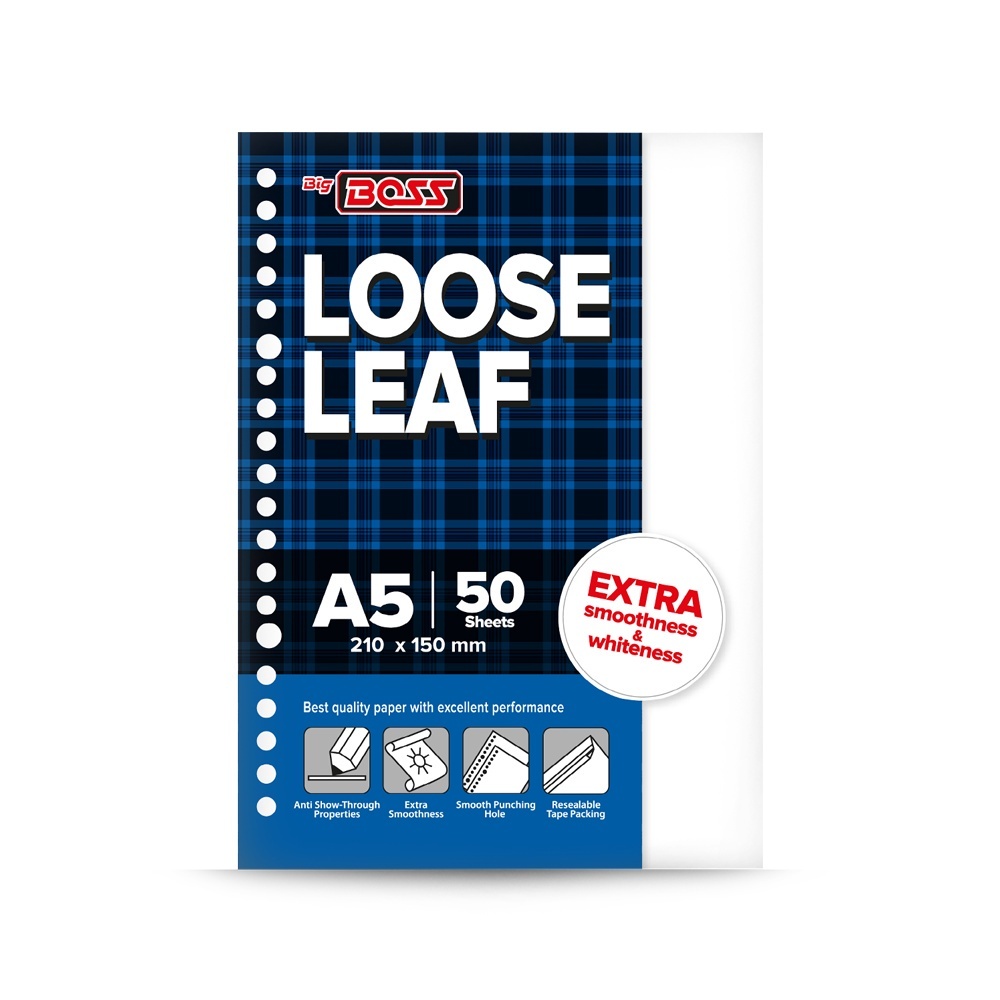 Loose Leaf A5 Contents of 50 Sheets of Binder Paper A5 20 Ring Plain ...