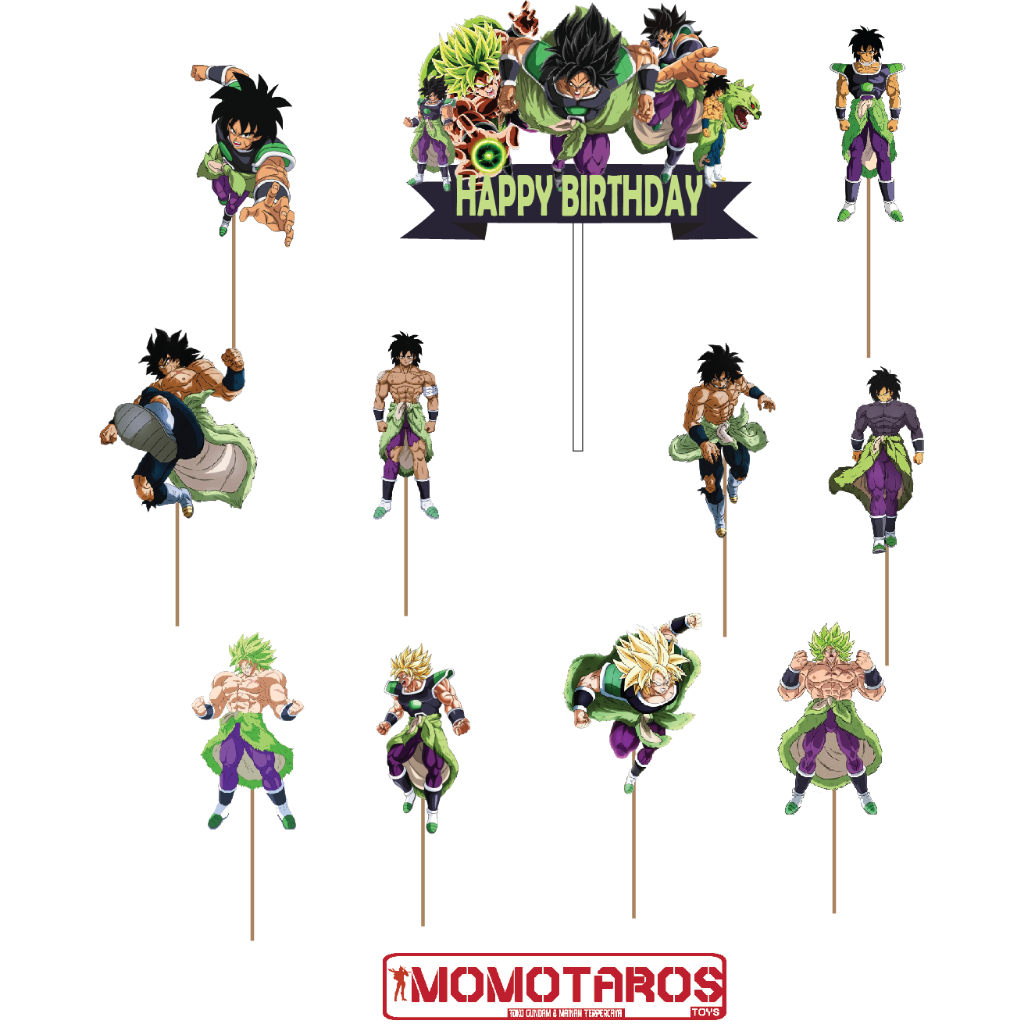 Broly solo dragon ball cake Topper contains 11 pcs | Shopee Philippines
