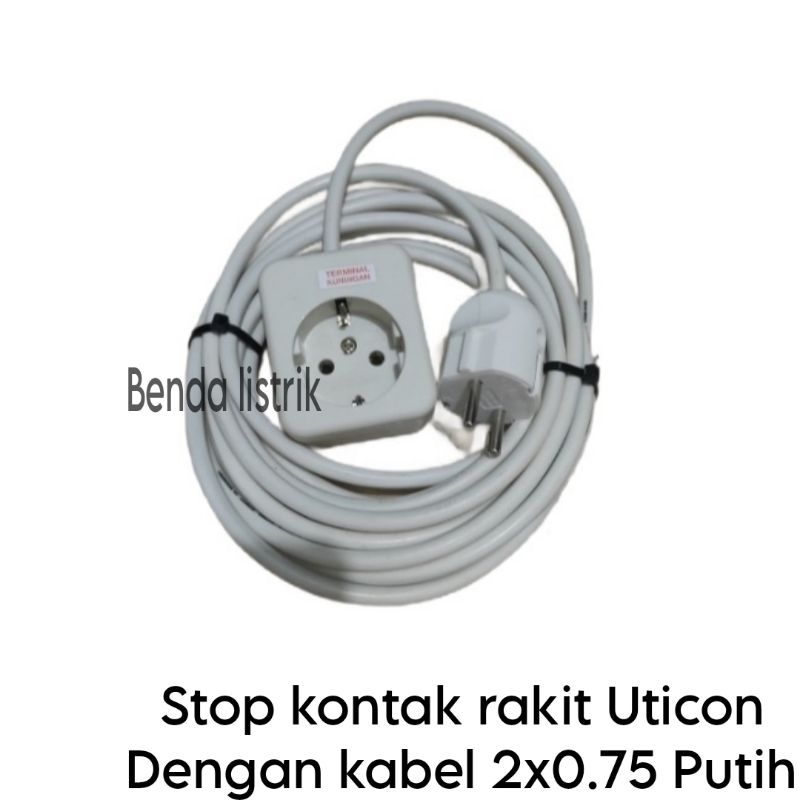 Uticon Grounded Socket 1,2,3,4,5 Holes + Cable 1,2,3,4,5,6,7,8,9,10 ...