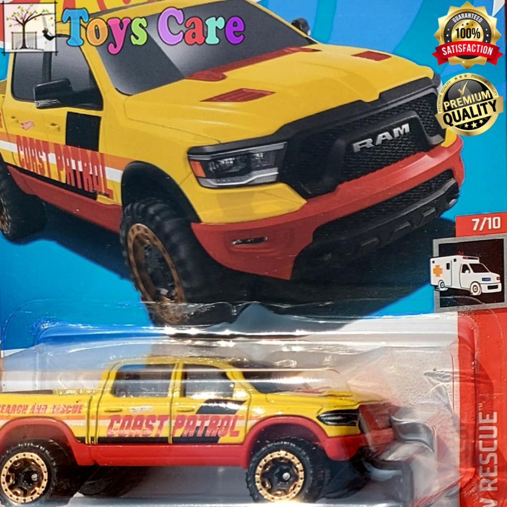 Hotwheels 2020 RAM 1500 REBEL 2023 Yellow - TREASURE HUNT Regular DODGE ...