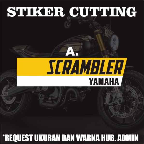 Yamaha Scrambler Sticker / Sticker Cutting | Shopee Philippines
