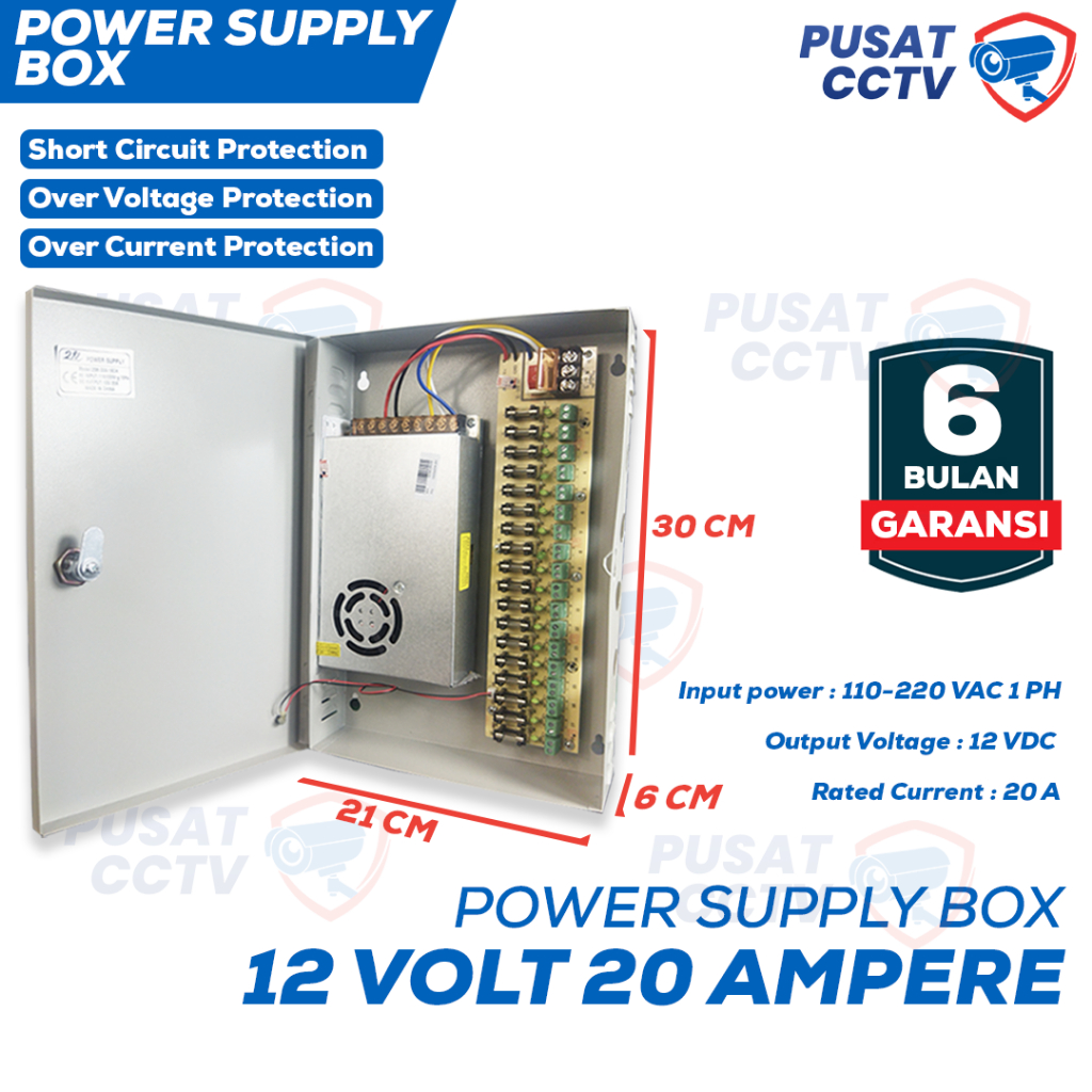 Power Supply BOX 12V 20A, 18 Channel 6 Month Guarantee, PSU BOX 12V 20A ...