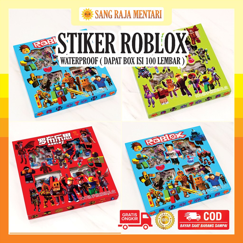 Roblox Minecraft Waterproof Sticker Gets A Box Of 100 Sheets | Children ...