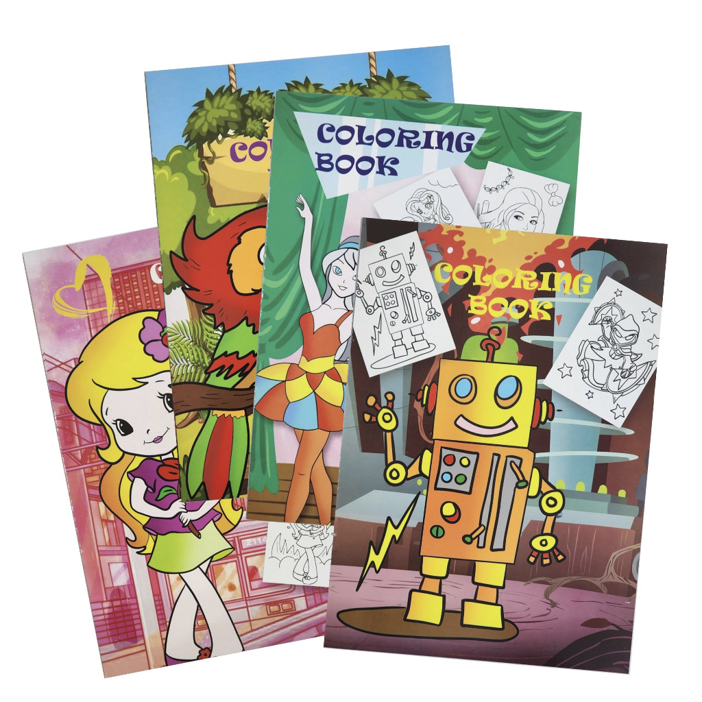 Jumbo Coloring Book / Coloring Book 4 Series Inter Fancy IF-BJ4S ...