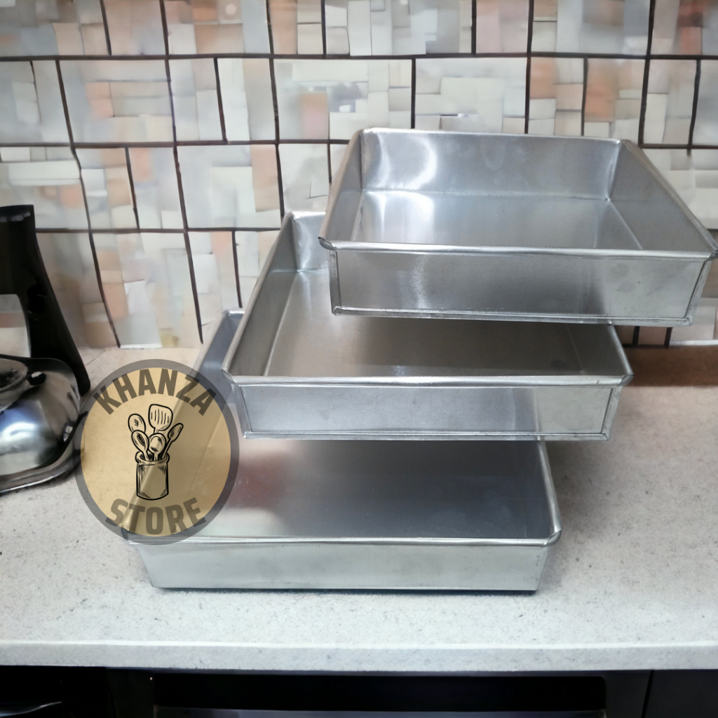 Sponge cake Pan roll cake roll Aluminum Material 4cm High | Shopee ...