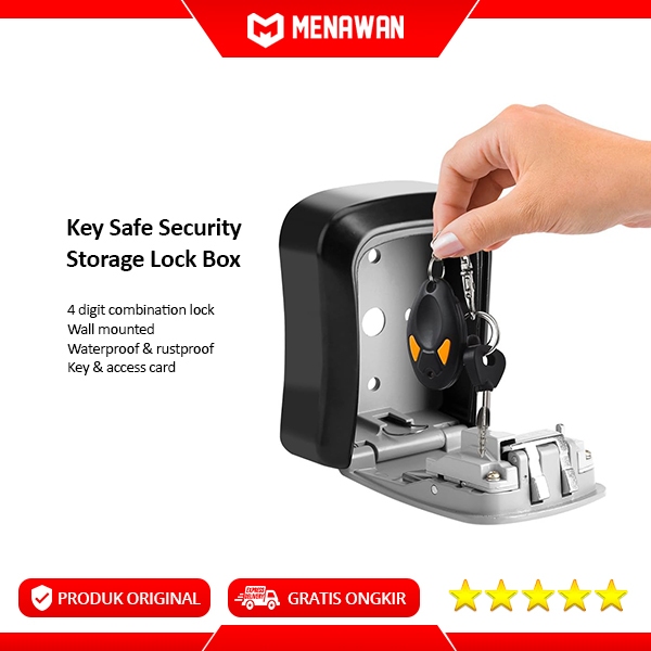 Key Safe Lock Box Key Cabinet Mini Safe Box Original Access Card Lock ...