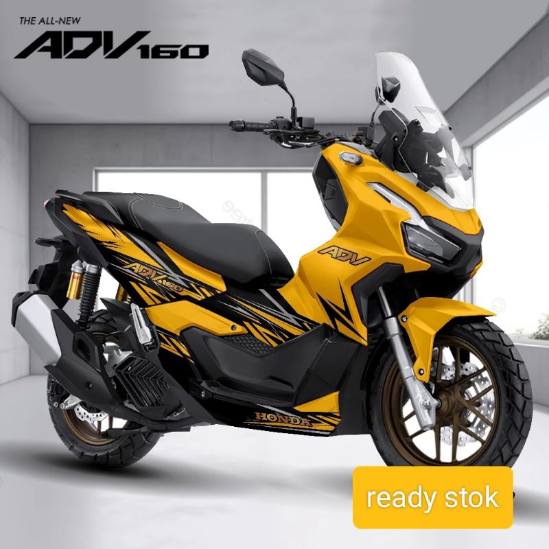 Honda adv 160 full body decal variation sticker, full block striping ...