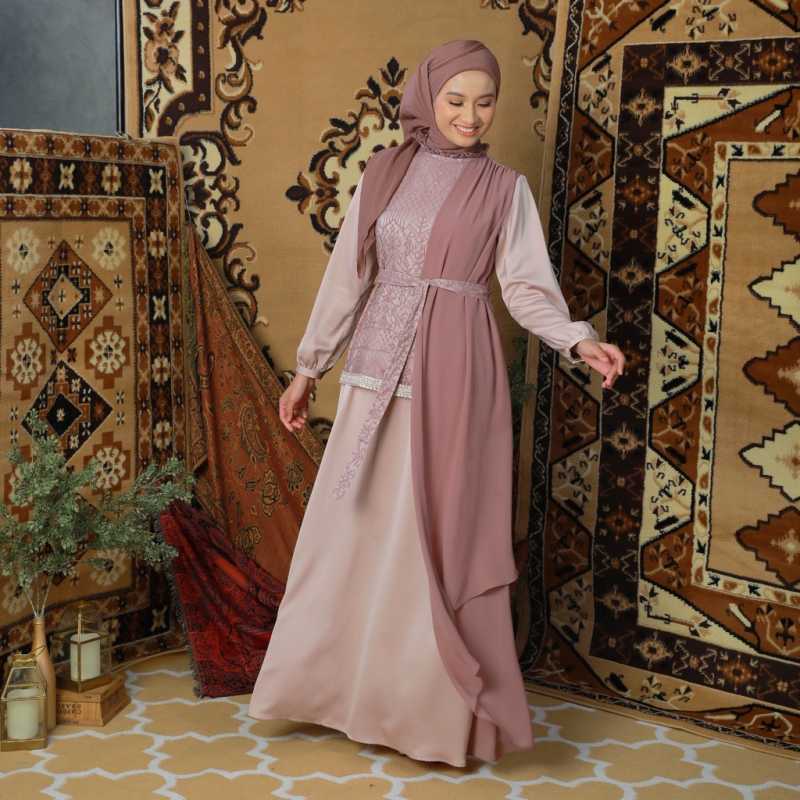 Zoya Gamis Muslim Women Odiana Dress Wudhu Friendly - Premium Satin ...