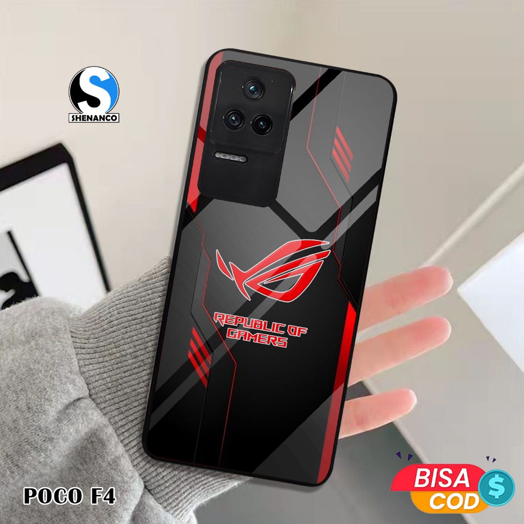 Case Casing HP Pocophone Xiaomi POCO F4 Motif ROG Red Aesthetic Custom ...