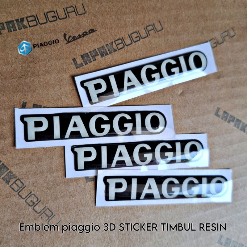 Pigio ZIP LIBERTY FLY 4T EMBLEM BODY STICKER FRONT BACK SOFT RESIN ...