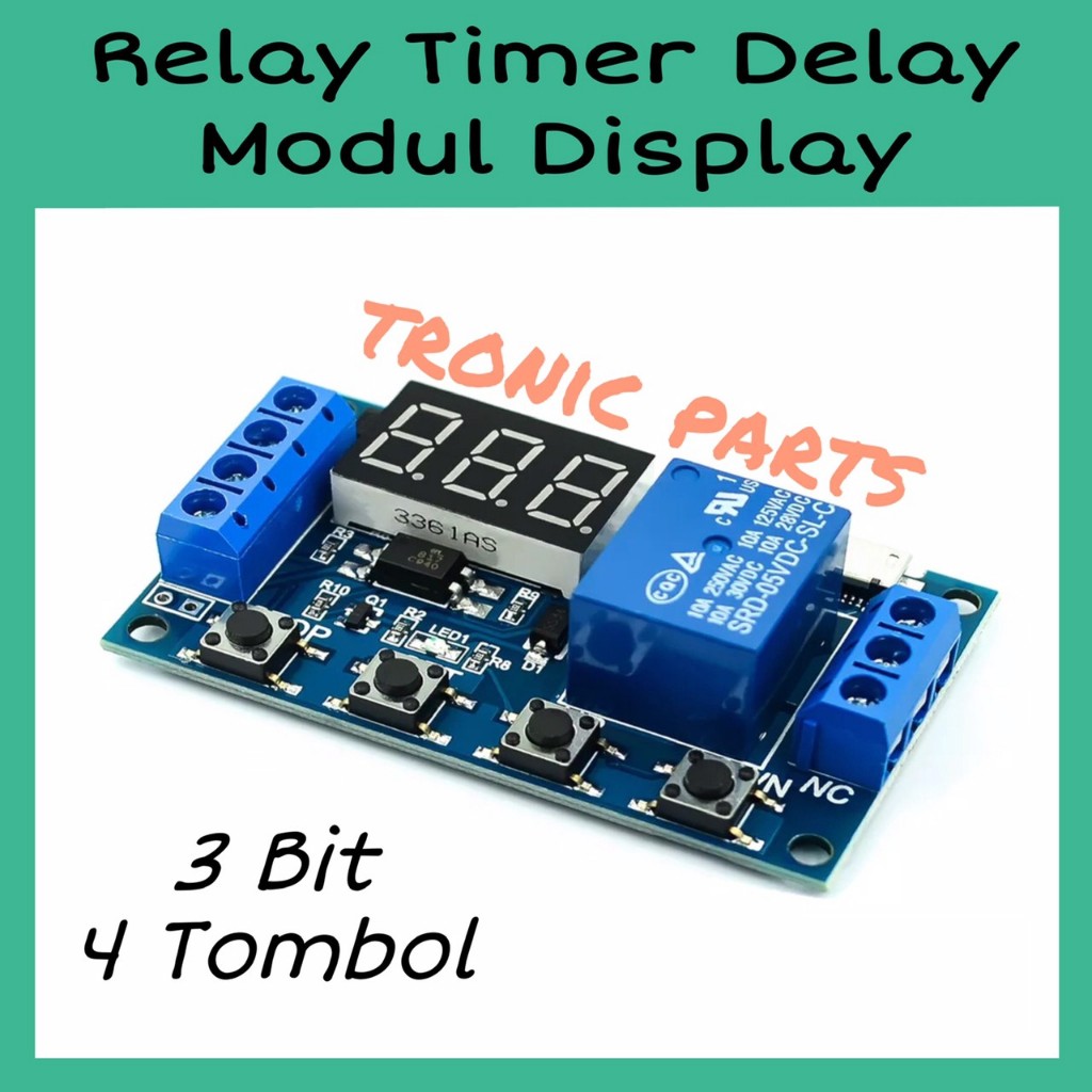 Tombol Timer Relay Delay Display 4 Buttons 6 30v Digital Dc Time Module Switch Shopee Philippines