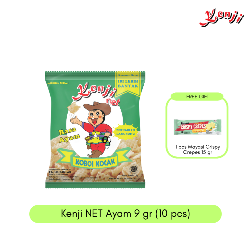 Kenji NET 9gr (10Pcs)+FREE Mayasi Crispy Crepes 15gr [Buy 10 Get 1 FREE ...