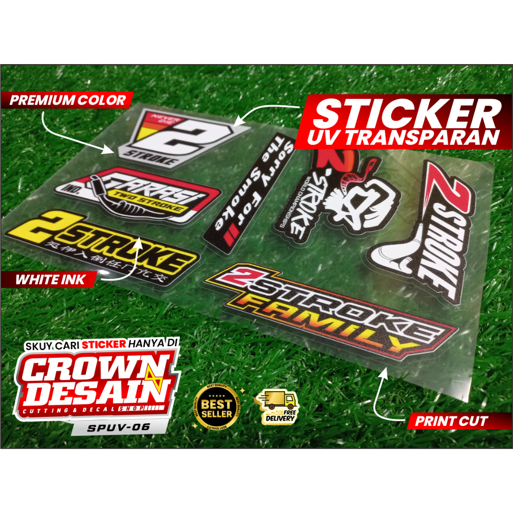 2 Stroke Racing Sponsor Sticker/2 Stroke Transparent Hologram - Sticker ...