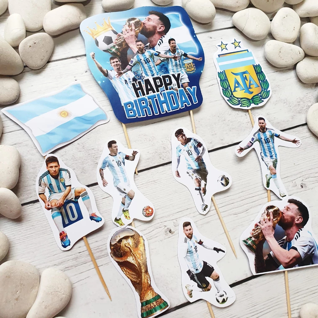 Birthday cake topper cake topper cake topper set Leonel Messi Character ...