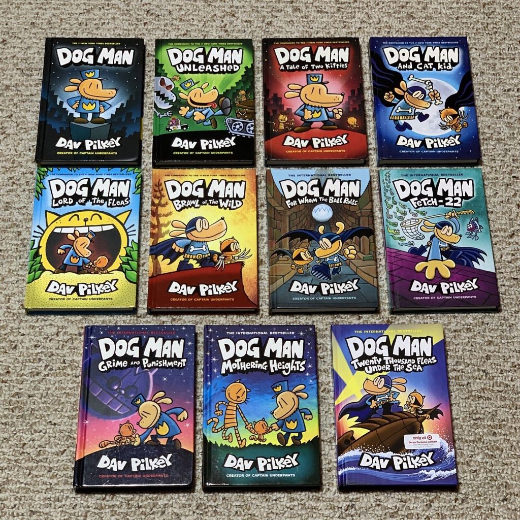 Kidnedu [Retail] Dog Man Series 12 Books Collection By Dav Pilkey ...