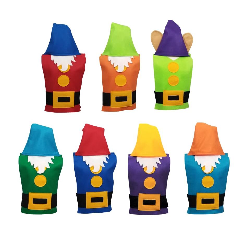 Snowhite Seven Dwarf Costume Sets Dopey, Doc, Grumpy, Bashful, Happy ...