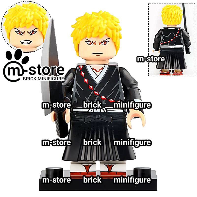 Brick bleach ichigo kurosaki mini toy figure | Shopee Philippines