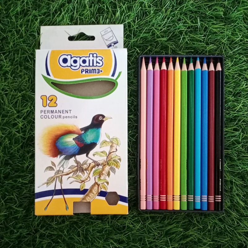 Agatis Prime Permanent Color 12L Color Pencil (MAS36210001T) | Shopee ...
