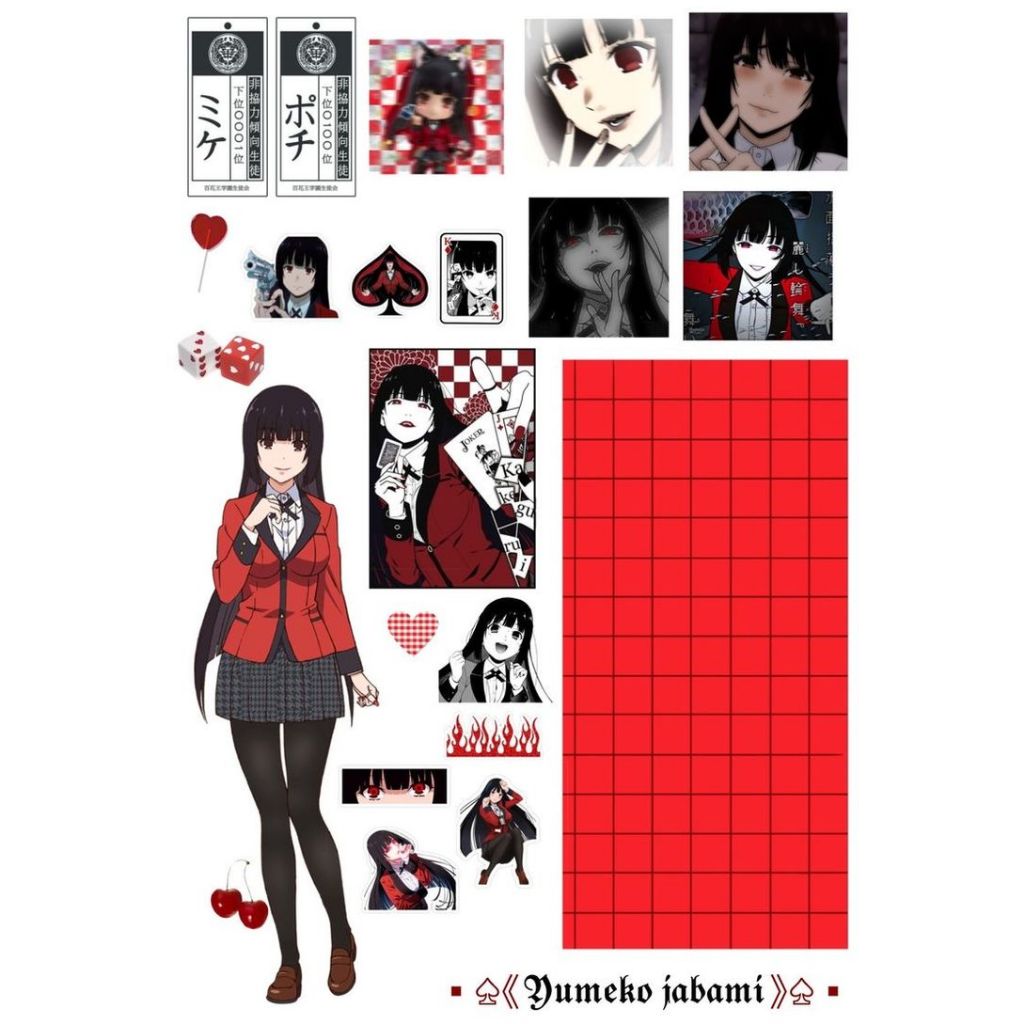Kakegurui Sticker Anime Manga Sticker cute aesthetic | Shopee Philippines