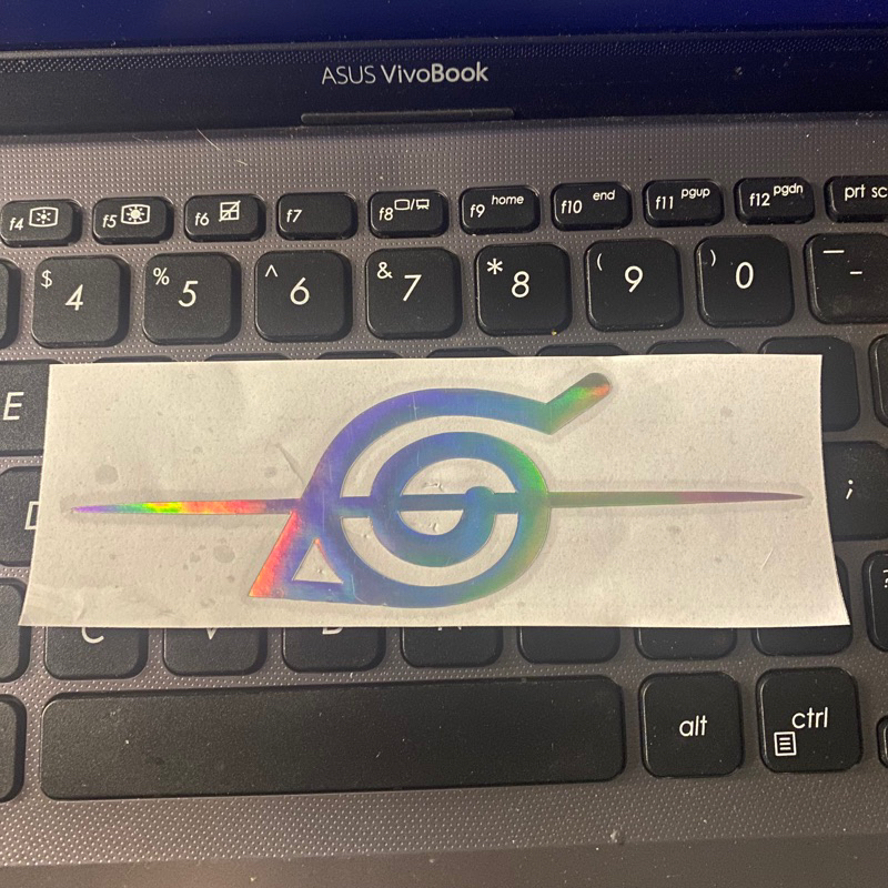 Sticker cutting logo konoha tercoret Cuting uchiha sasuka And itachi ...
