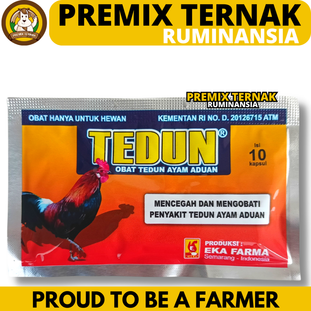 TEDUN 10 CAPSULES EKA FARMA - Chicken Medicine Complaint Lower Veins ...