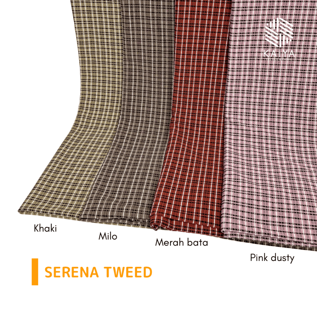 Kaiya Textile & Fabric Serena Tweed Knit Fabric per 0.5 kg | Shopee ...