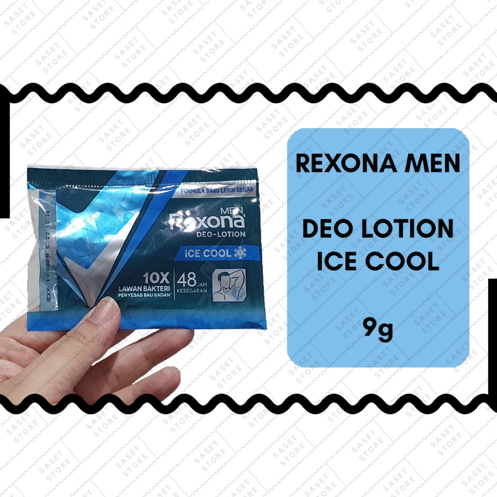 Rexona Men Deo Lotion Ice Cool 9g Sachet Deodorant | Shopee Philippines
