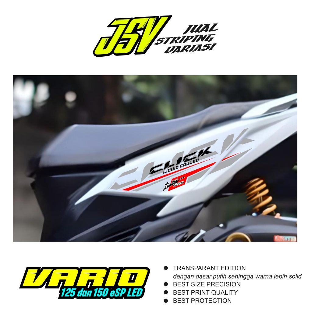 Striping Vario 125 LED CLICK Uv Sticker Honda Vario 150 eSP LED ...