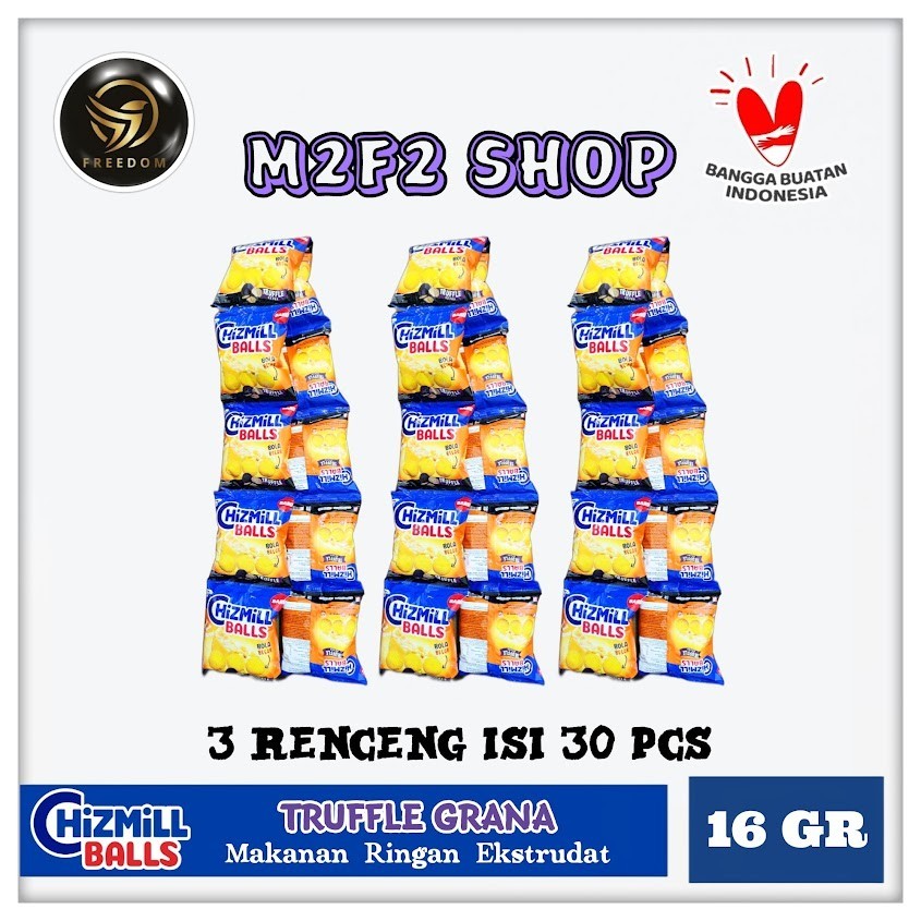 Chizmill Balls Truffle Grana Flavor | Snack Cheese Sachet - 16 gr (3Pcs ...
