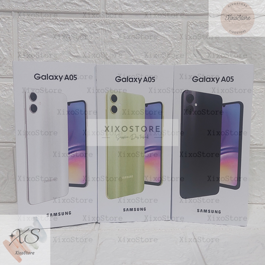 SAMSUNG A05 DUS / BOX FREE STICKERS AND FULL ACCESSORIES - CHARGER ...