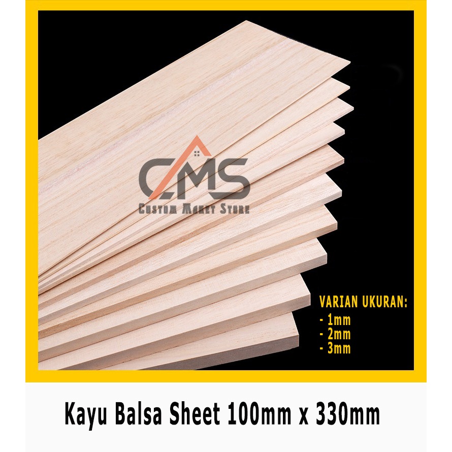 KAYU BALSA SHEET WOOD / BALSA WOOD 3mm x 100mm x 300mm | Shopee Philippines