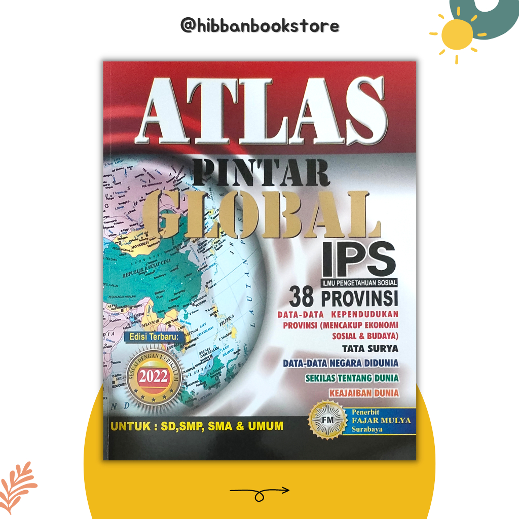 Latest Atlas Book for 38 Provinces/Global Smart Atlas Book, Large Size ...