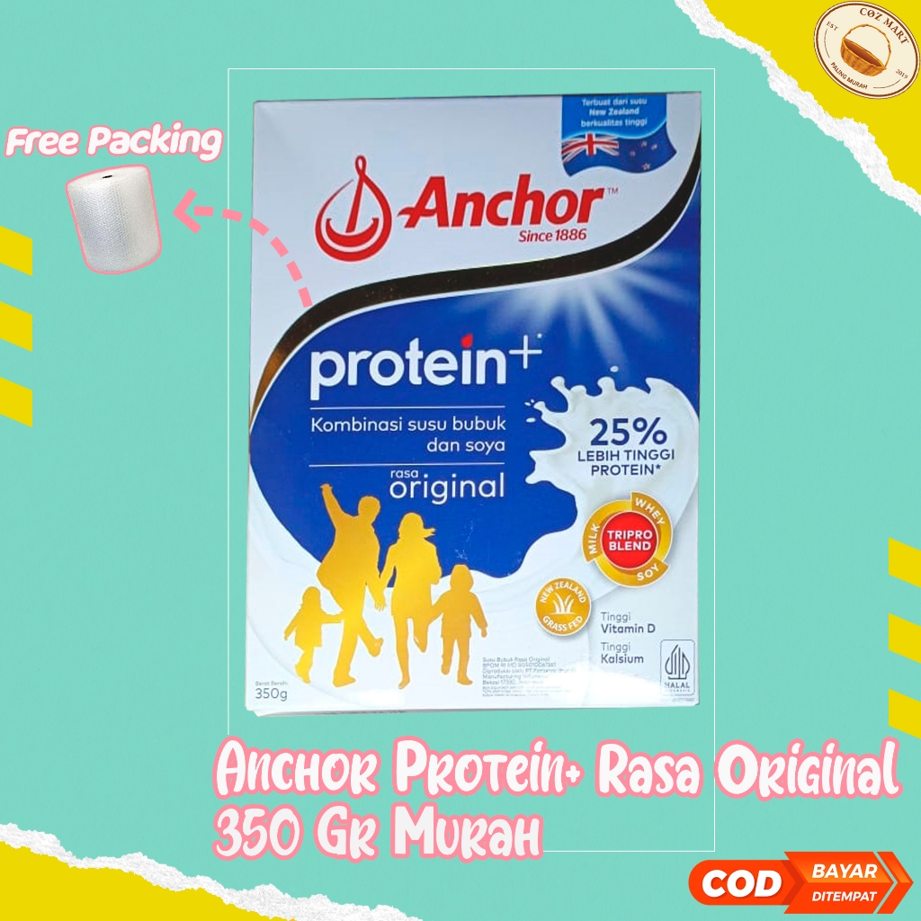 Anchor Milk Protein+ Original Family Milk 350g 350gram | Shopee Philippines
