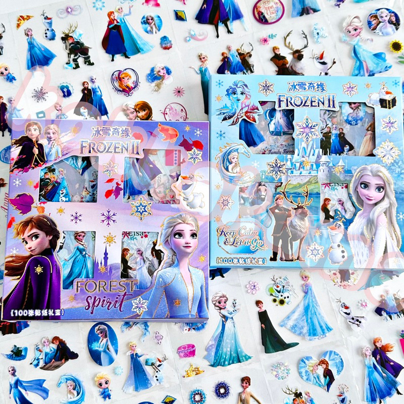 ( Kkm ) DISNEY ELSA FROZEN Sticker Box NONO / MOMO 2D Decoration for ...