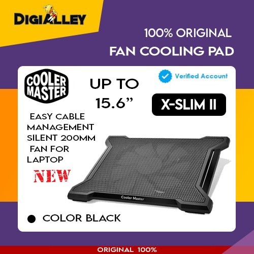 Cooler Master NotePal X-Slim II Ultra Slim Laptop Cooling Pad Original ...