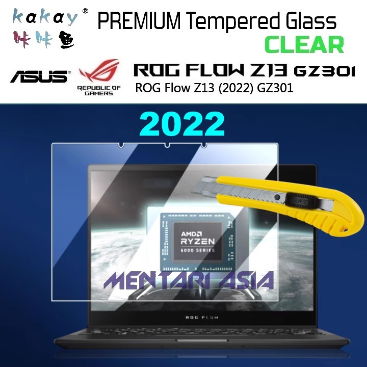 Tempered Glass ASUS ROG FLOW Z13 2022 GZ301 - KAKAY Premium CLEAR ...